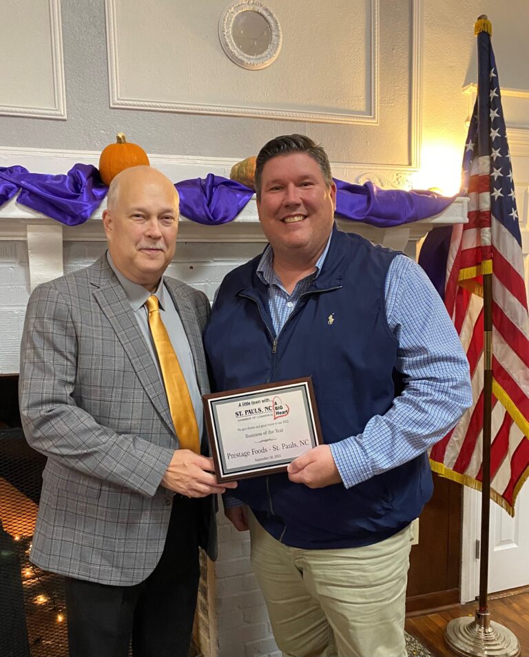 Chamber of Commerce Honors Prestage Foods - Prestage Foods